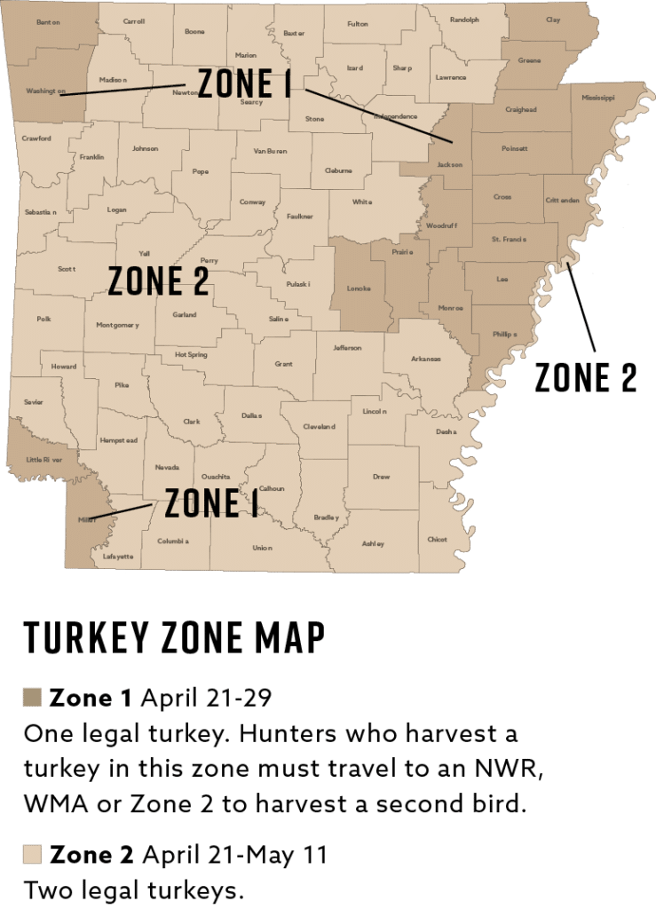 Turkey Dates, Rules and Regulations in Arkansas